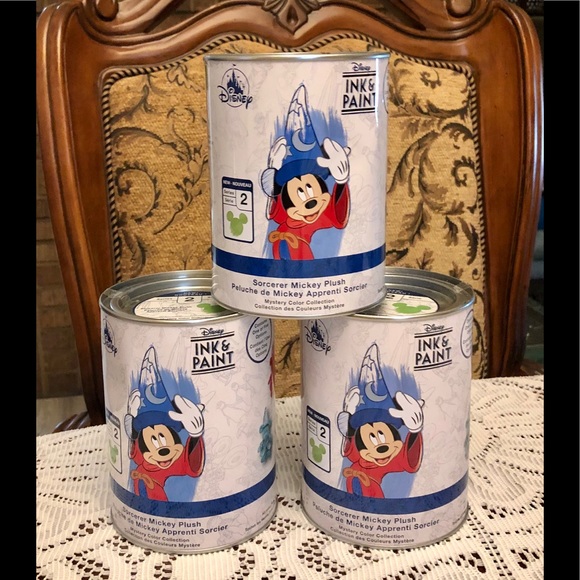 Disney | Toys | 5 Disney Ink Paint Canned Plushie Collection All 5 ...